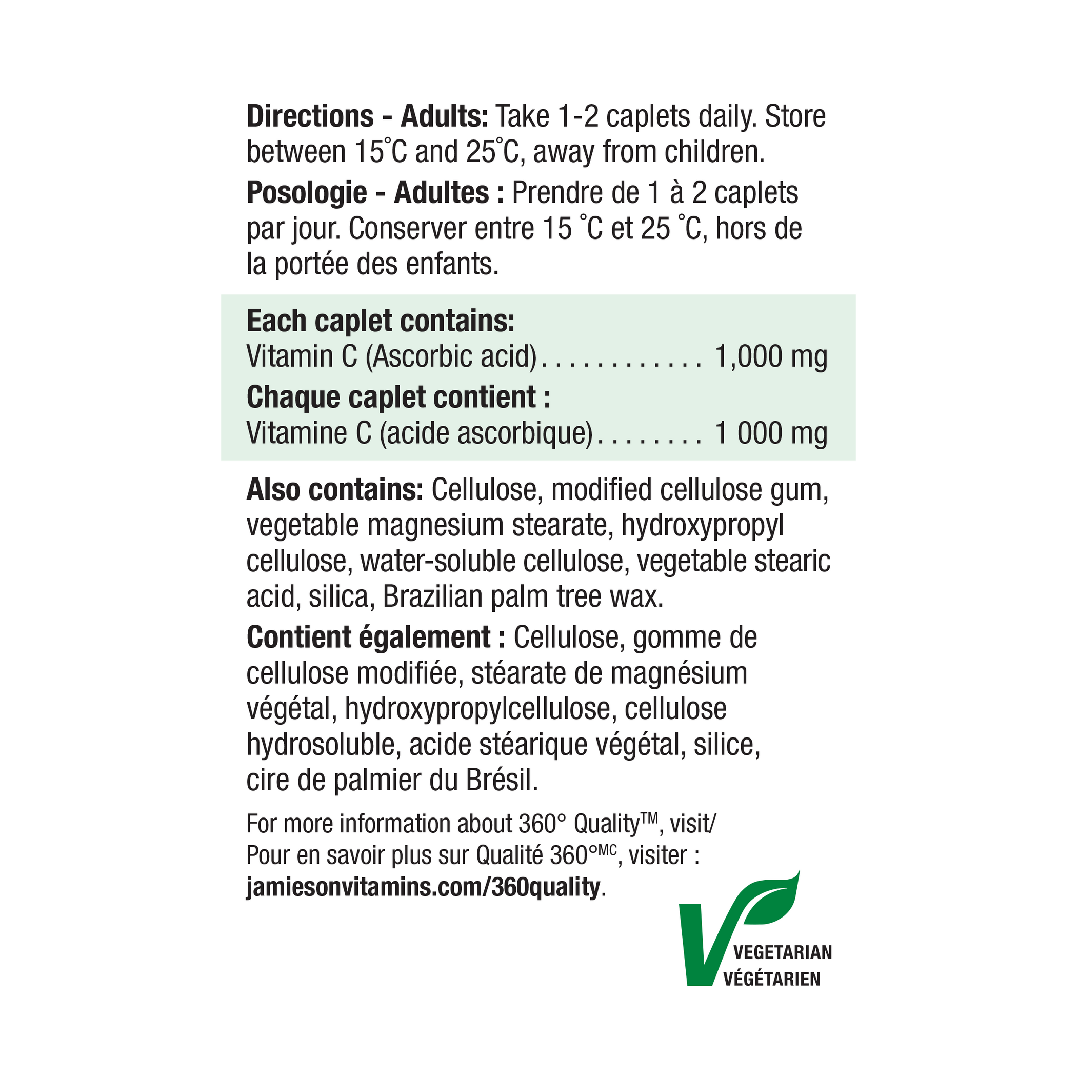 Vitamin C 1,000 mg – Jamieson Vitamins