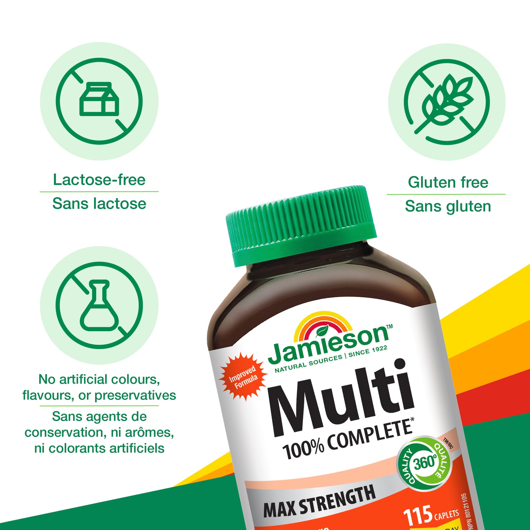 Jamieson 100% Complete Multi Max Strength | Daily Adult Multivitamin ...