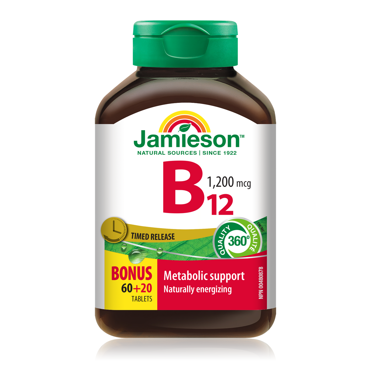 Vitamin B12 | 1,200mcg | Methylcobalamin | Timed Release – Jamieson ...