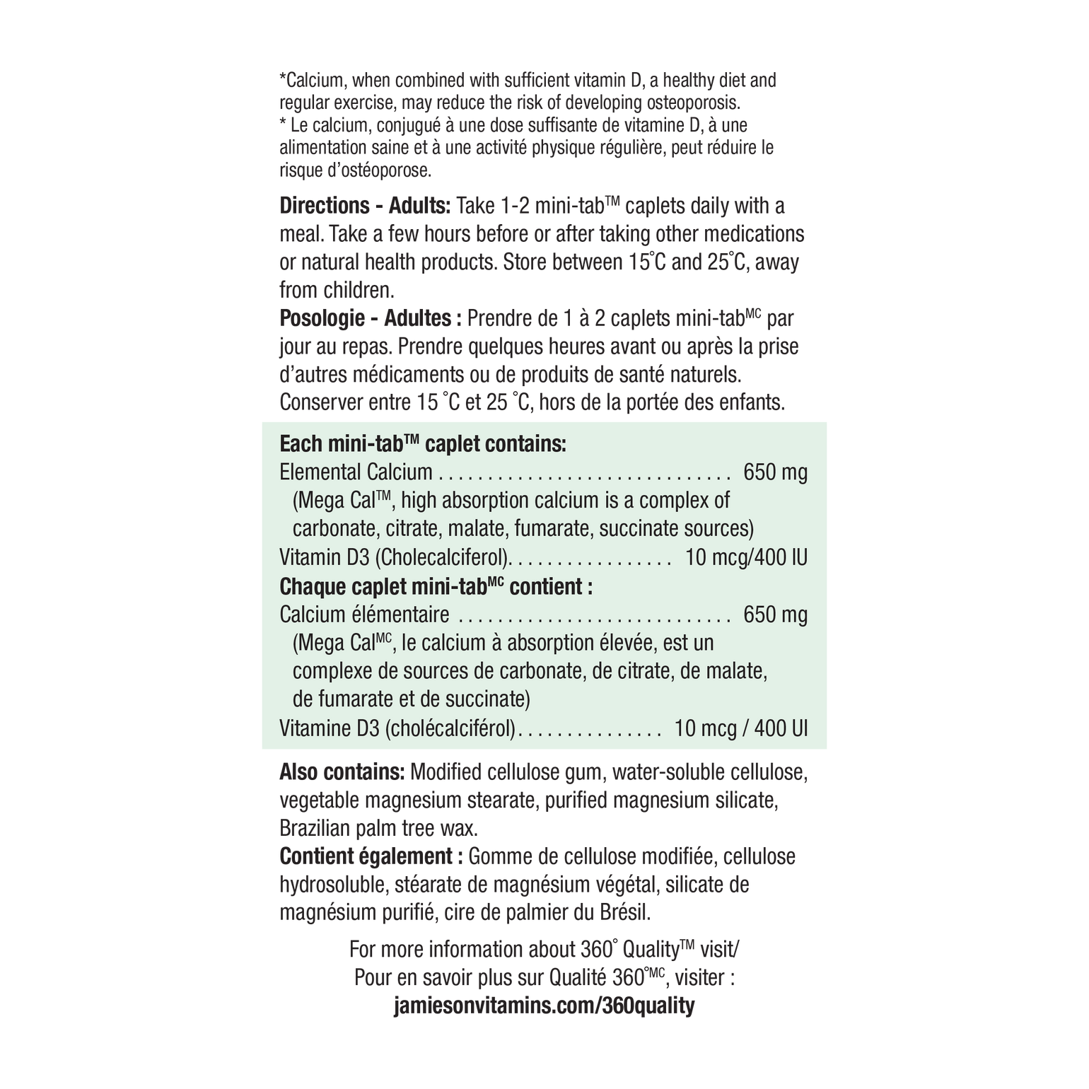 Mega Cal | Calcium & Vitamin D3 – Jamieson Vitamins
