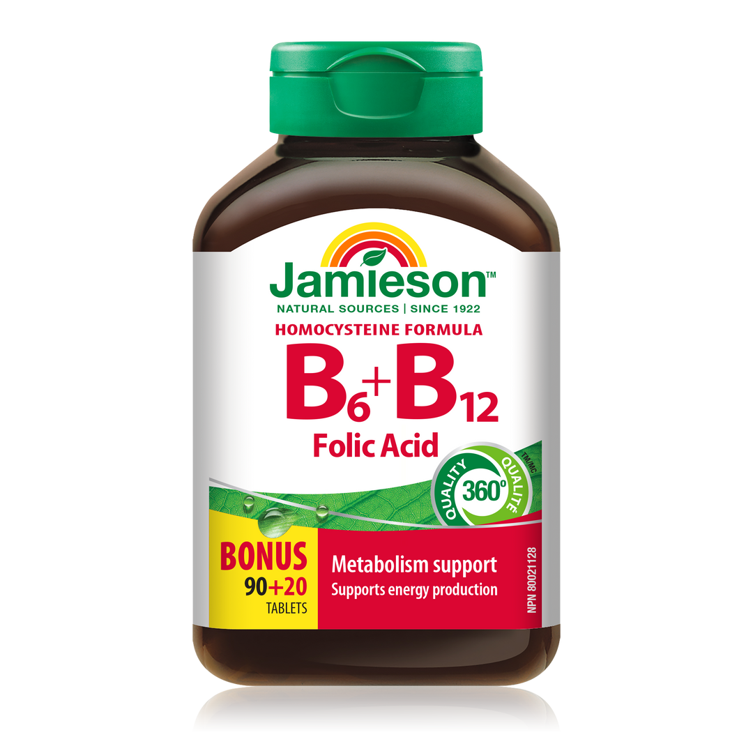 Vitamin B6, Vitamin B12 & Folic Acid – Jamieson Vitamins
