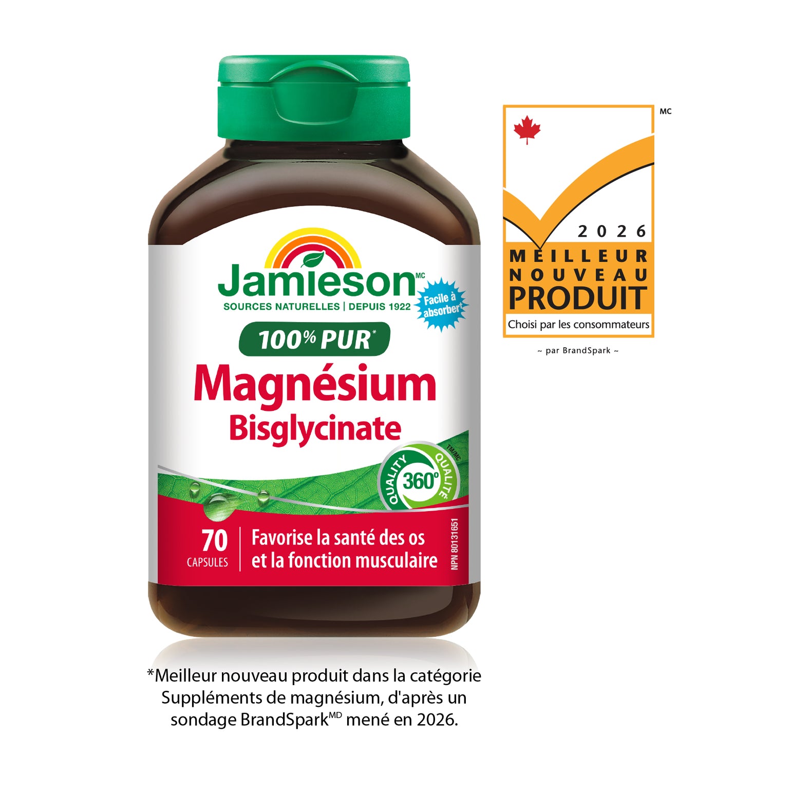 Shop 100% Pure Magnesium Bisglycinate | Jamieson Vitamins