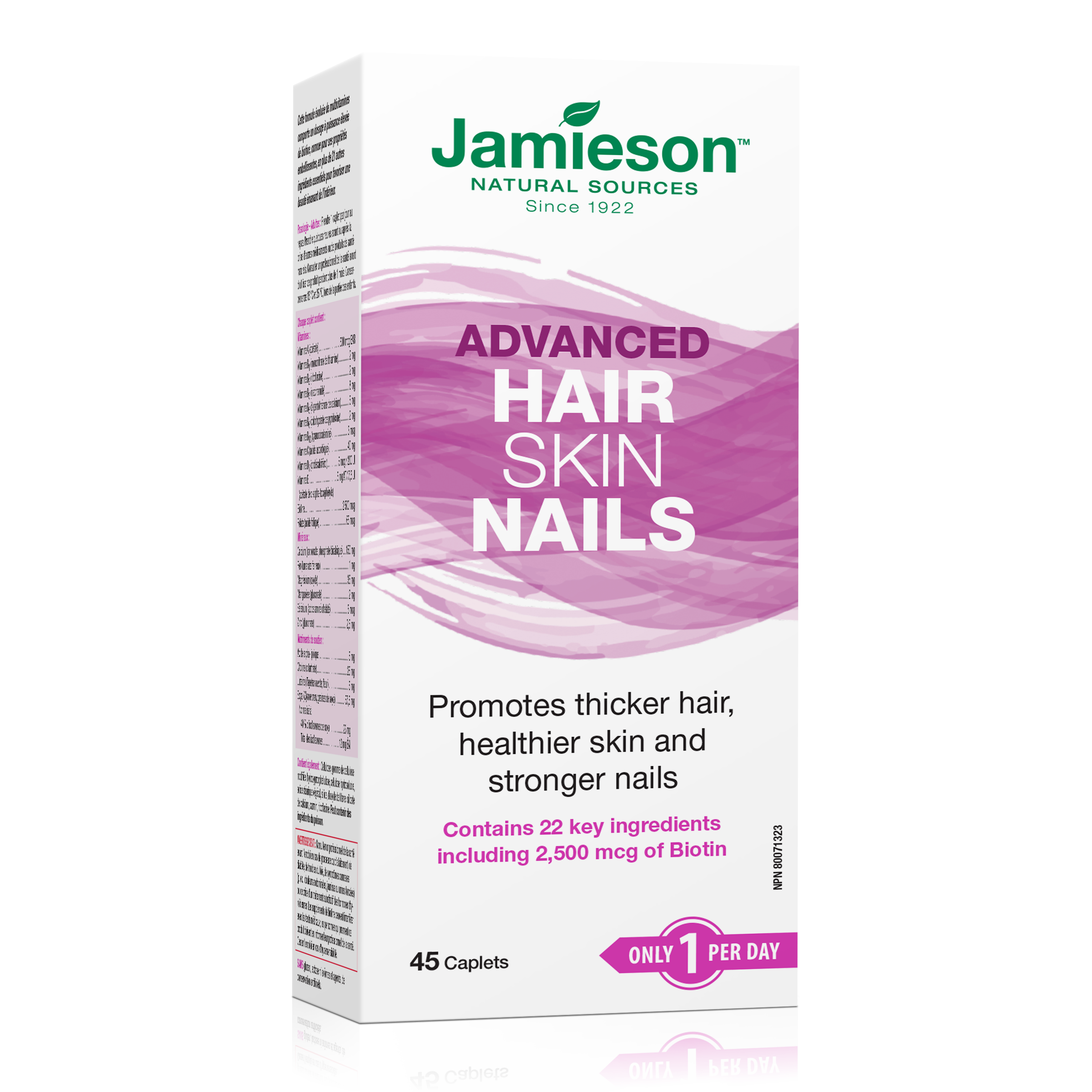 Jamieson Hair, Skin & Nails Advanced with Biotin 2,500 mcg – Jamieson ...