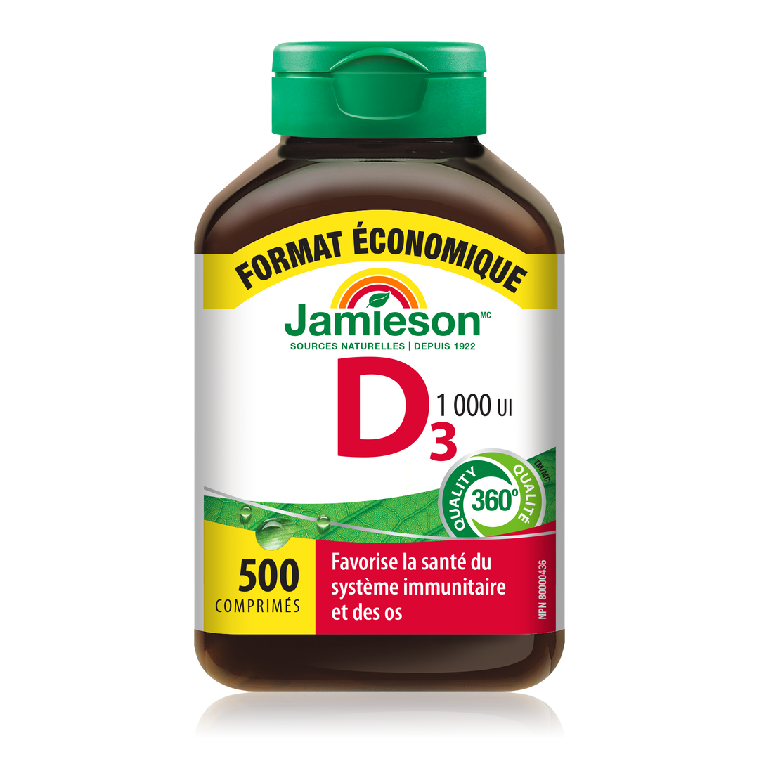 Vitamin D3 1,000 IU: Tablets | Shop Jamieson – Jamieson Vitamins
