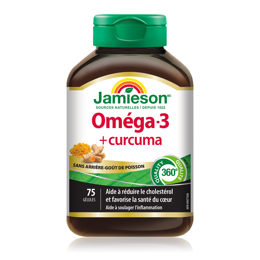 Omega-3 & Turmeric | No Fishy Aftertaste – Jamieson Vitamins