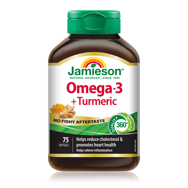 Omega-3 & Turmeric | No Fishy Aftertaste – Jamieson Vitamins