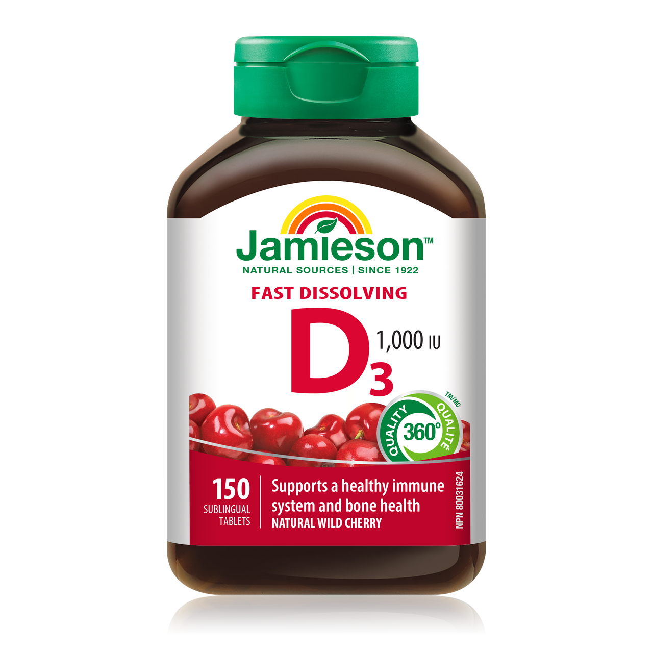 Vitamin D3 | Fastmelt Tablets | Cherry Flavoured | 1,000 IU – Jamieson ...