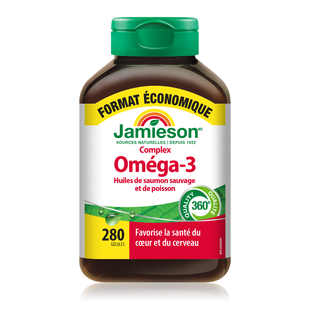 Omega-3 Complex | 1,000mg | Wild Salmon & Fish Oils – Jamieson Vitamins