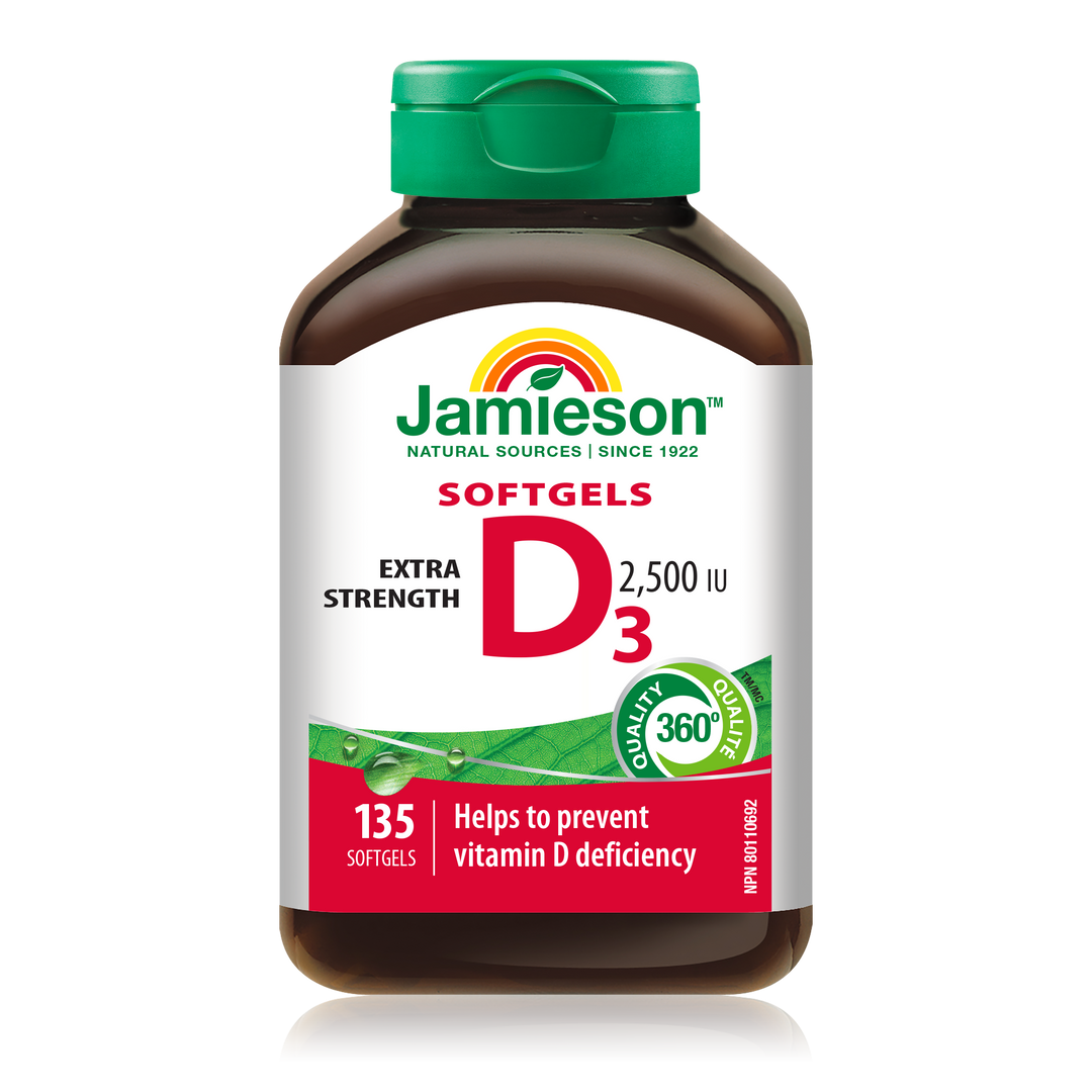 Vitamin D3 2,500 IU | Softgels – Jamieson Vitamins