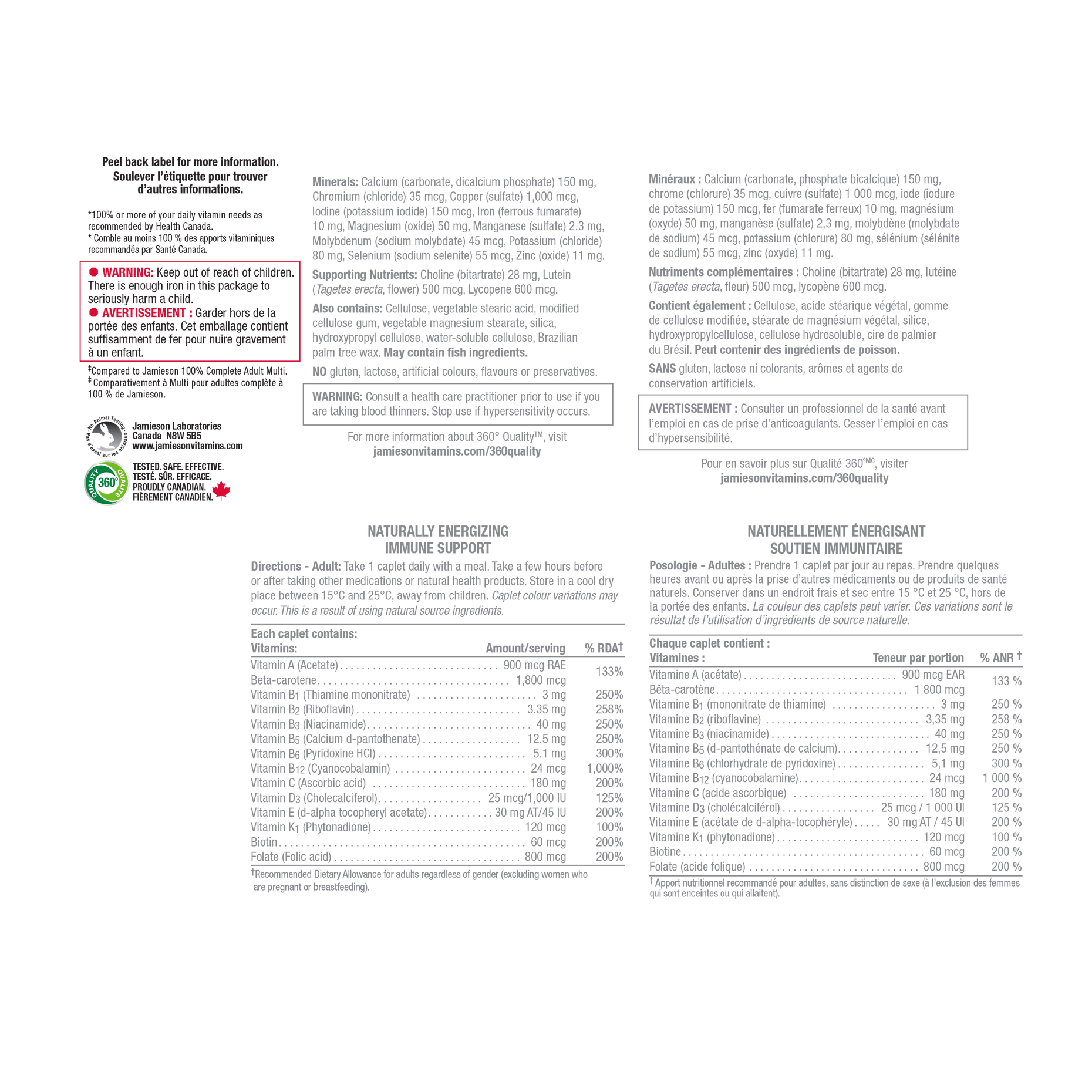 100% Complete Multi Max Strength – Jamieson Vitamins