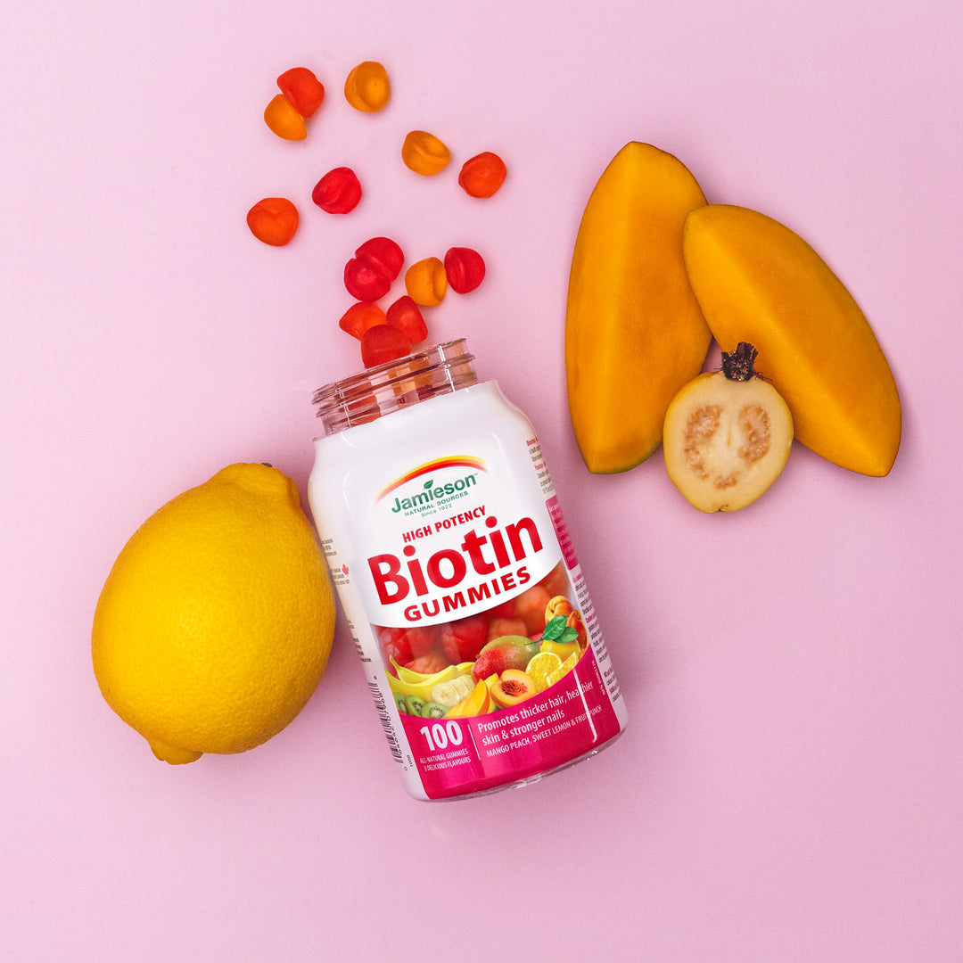 Biotin Gummies: Hair, Skin, and Nails Support | Shop Jamieson ...