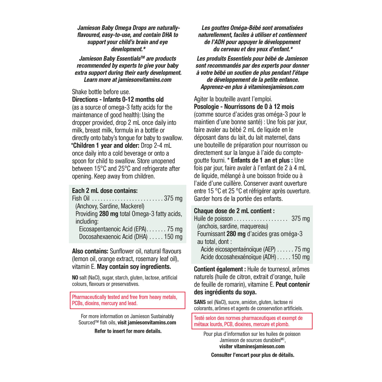 Baby Omega Drops – Jamieson Vitamins