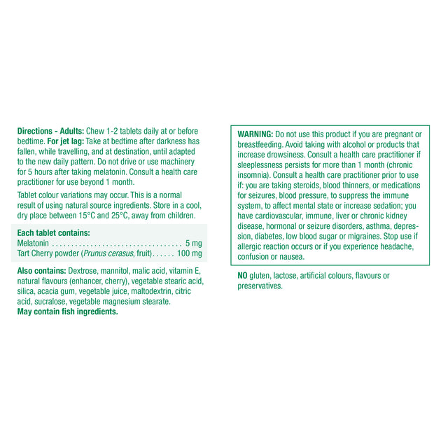 Melatonin with Tart Cherry | Chewable – Jamieson Vitamins