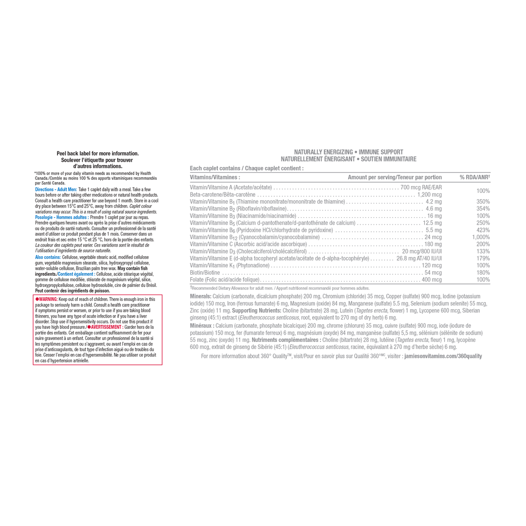100% Complete Multi For Men – Jamieson Vitamins