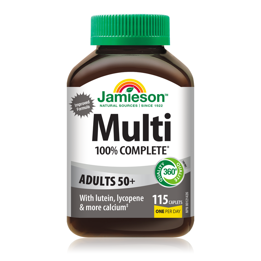 Jamieson 100% Complete Multivitamin for Adults 50+ – Jamieson Vitamins