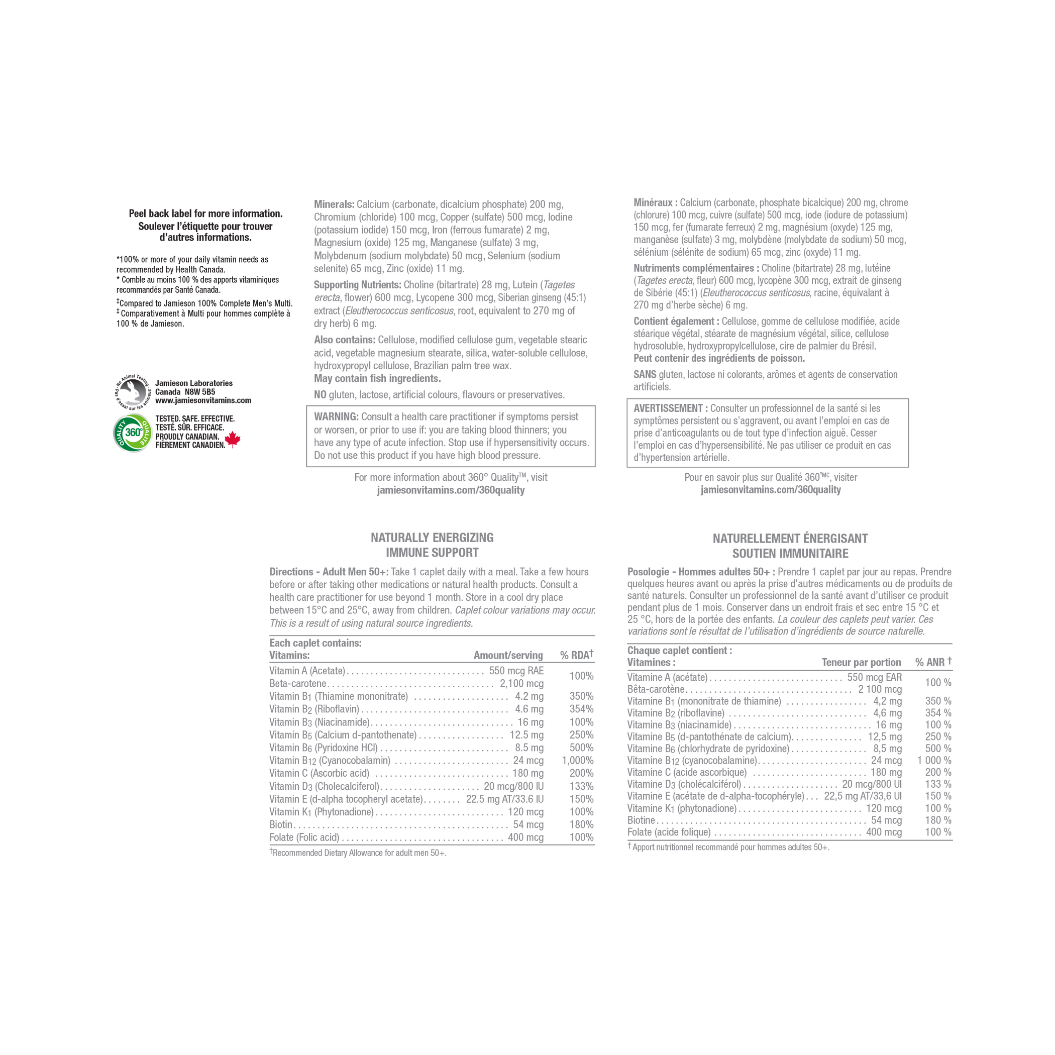 100% Complete Multi For Men 50+ – Jamieson Vitamins