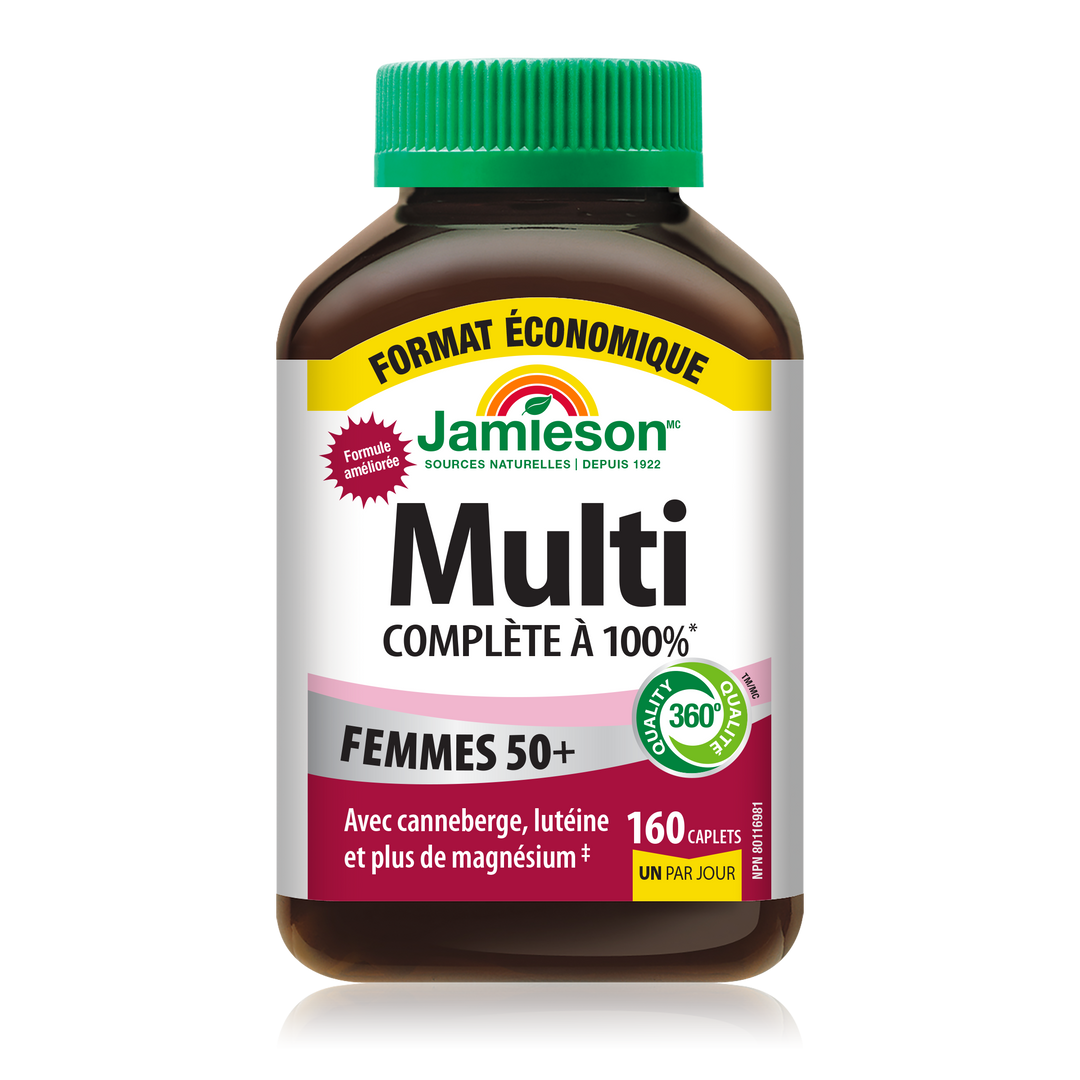 Jamieson 100% Complete Multi for Women 50+ | Daily Multivitamin ...