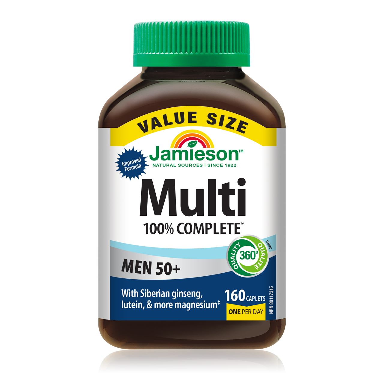 Jamieson 100% Complete Multi for Men 50+ | Daily Multivitamin ...