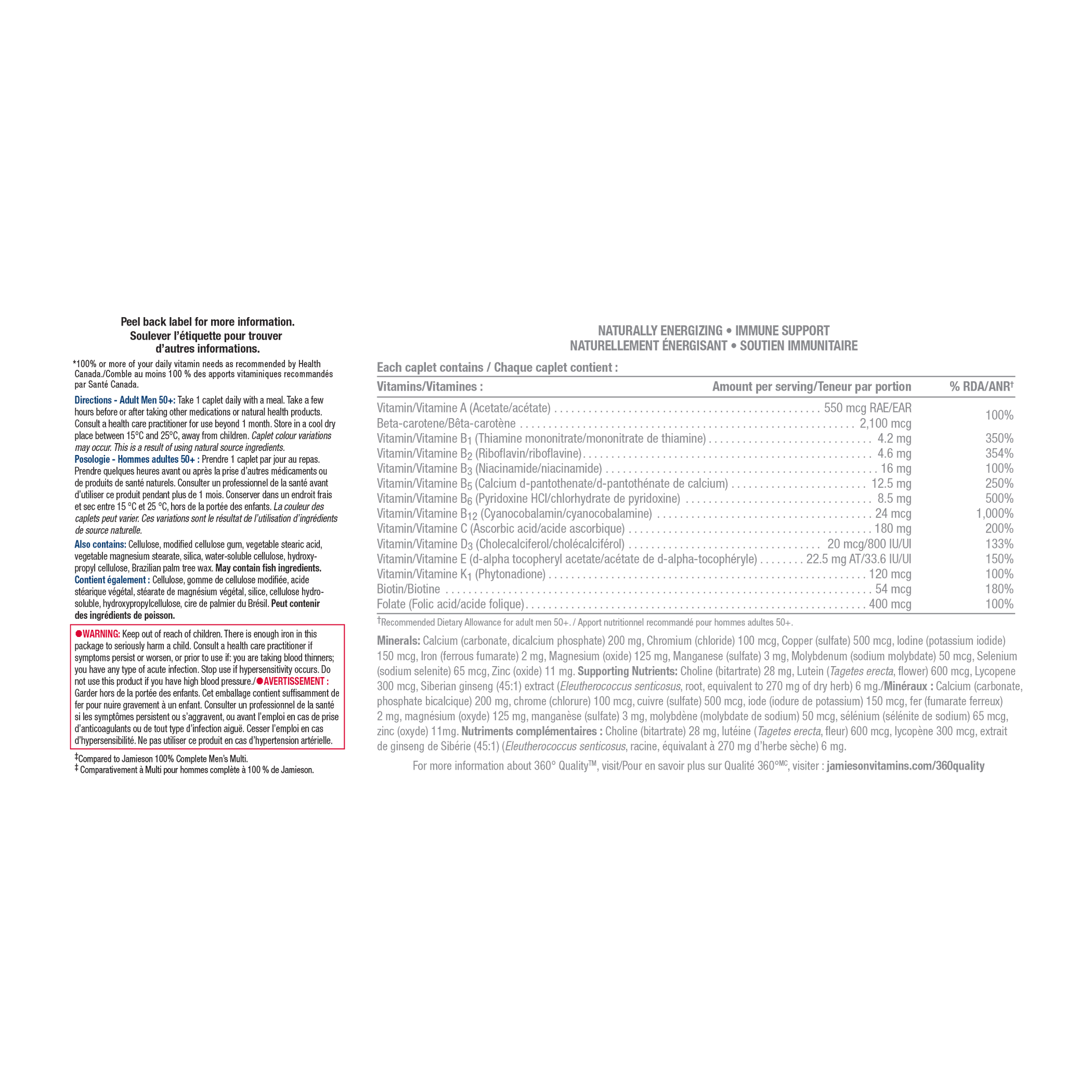 100% Complete Multi For Men 50+ – Jamieson Vitamins