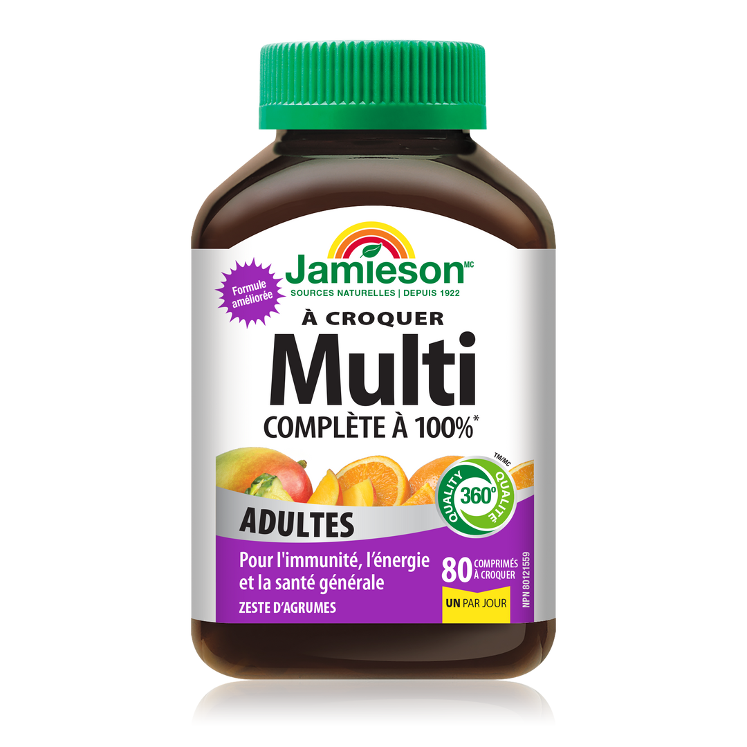 Jamieson 100% Complete Chewable Multivitamin for Adults – Jamieson Vitamins